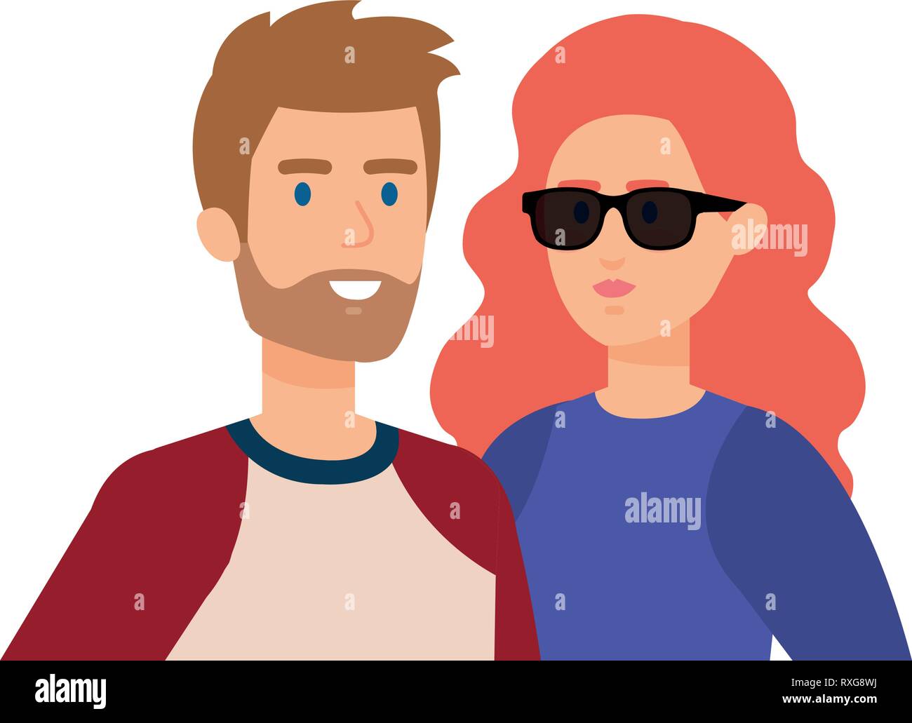 blind woman with helper Stock Vector Image & Art - Alamy