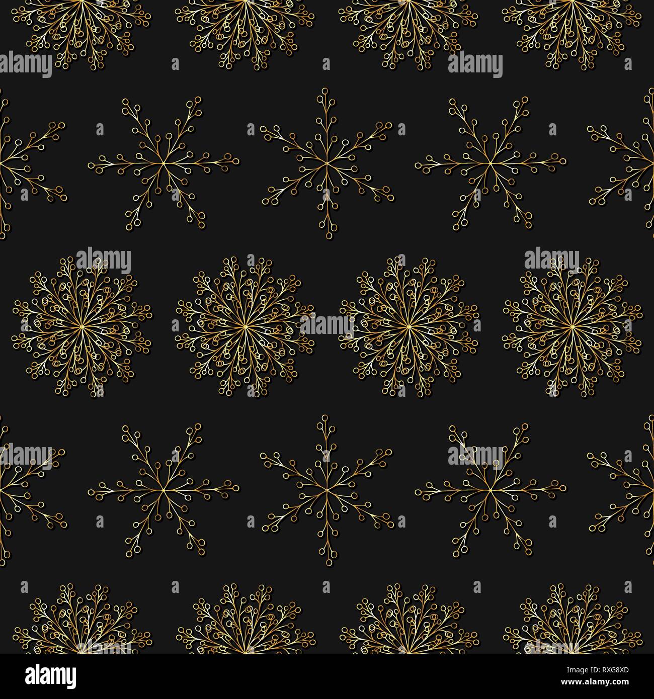 Seamless Snowflake Texture