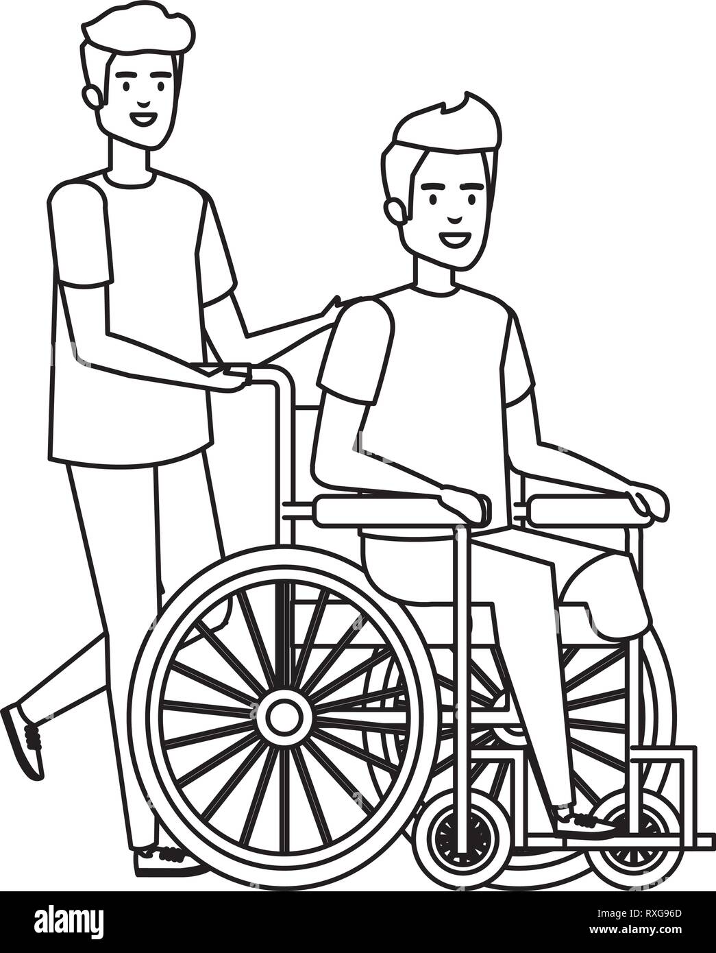 Male helper Stock Vector Images - Alamy