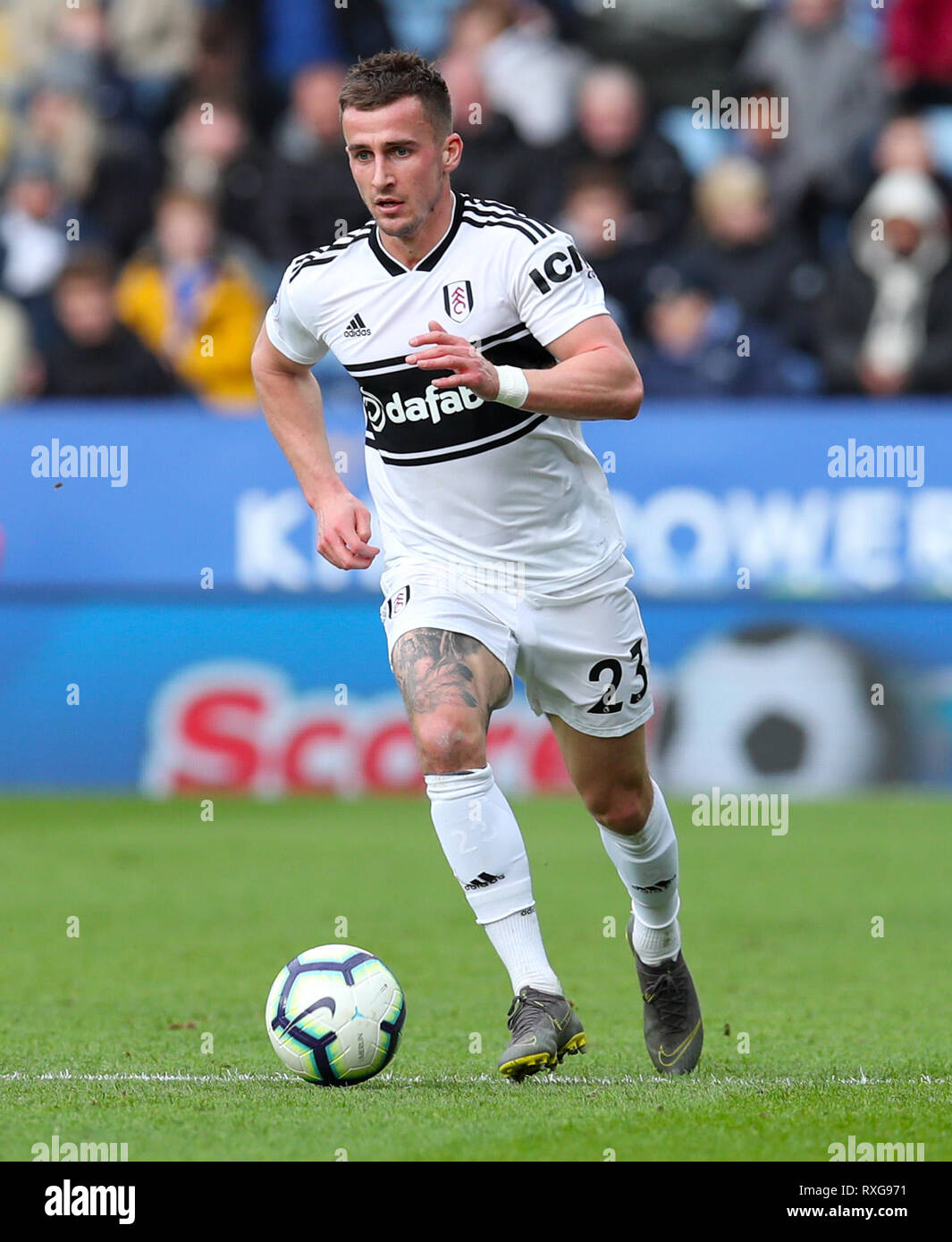 Fulham's Joe Bryan during the Premier League match at the King Power ...