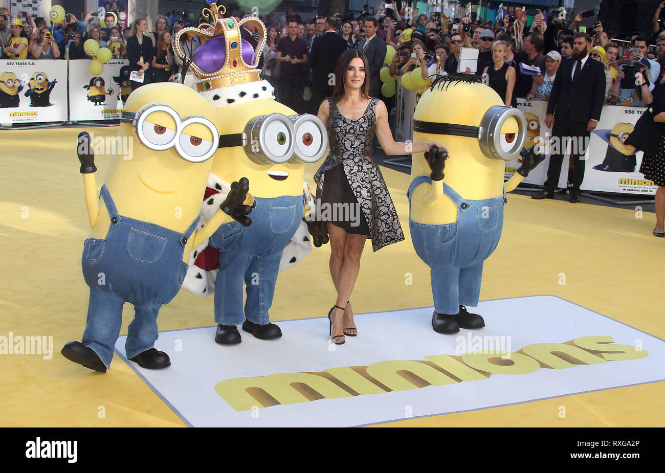 Minions attending world premiere minions odeon leicester square hi-res ...
