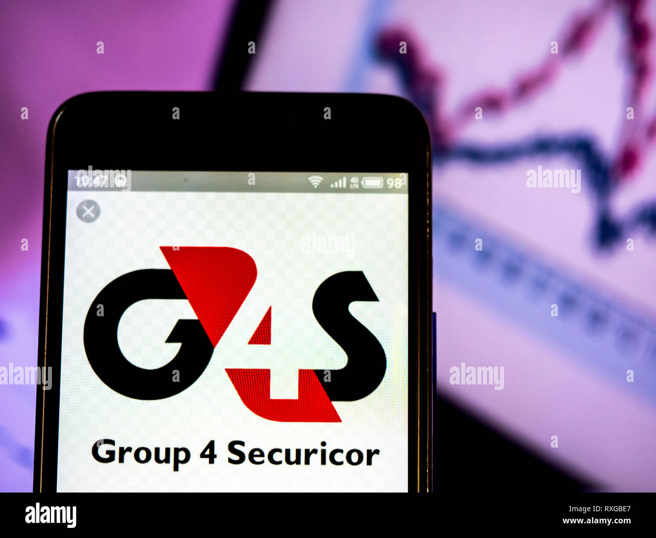 G4S plc company logo seen displayed on smart phone Stock Photo - Alamy