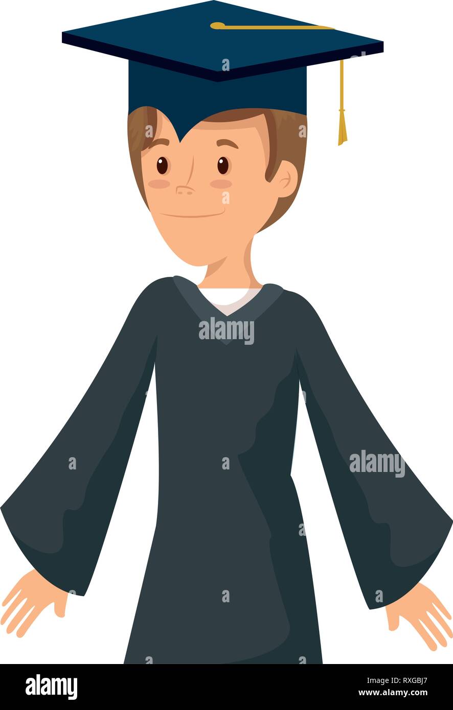 young student graduated character Stock Vector Image & Art - Alamy