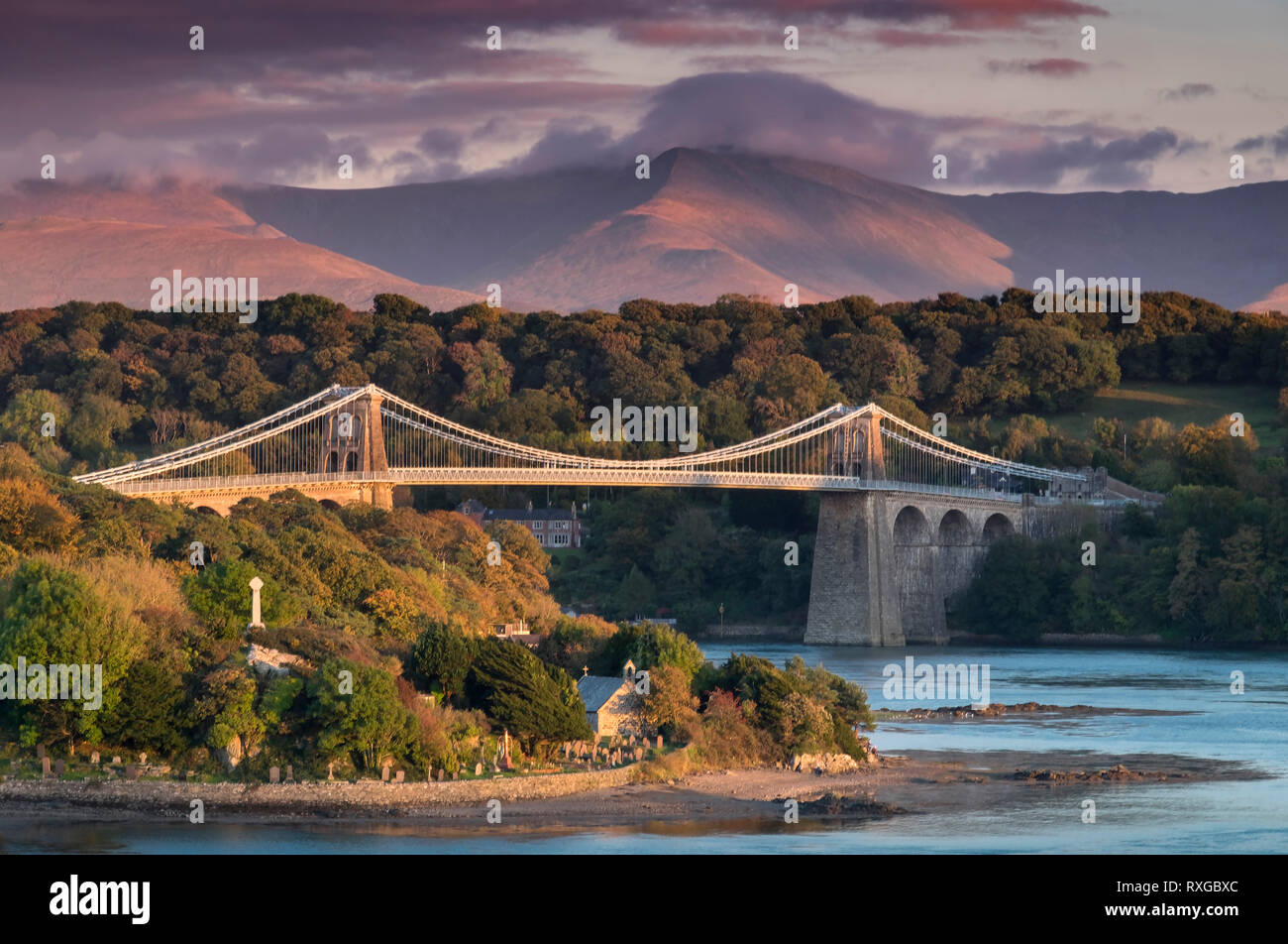 Church island menai hi-res stock photography and images - Alamy