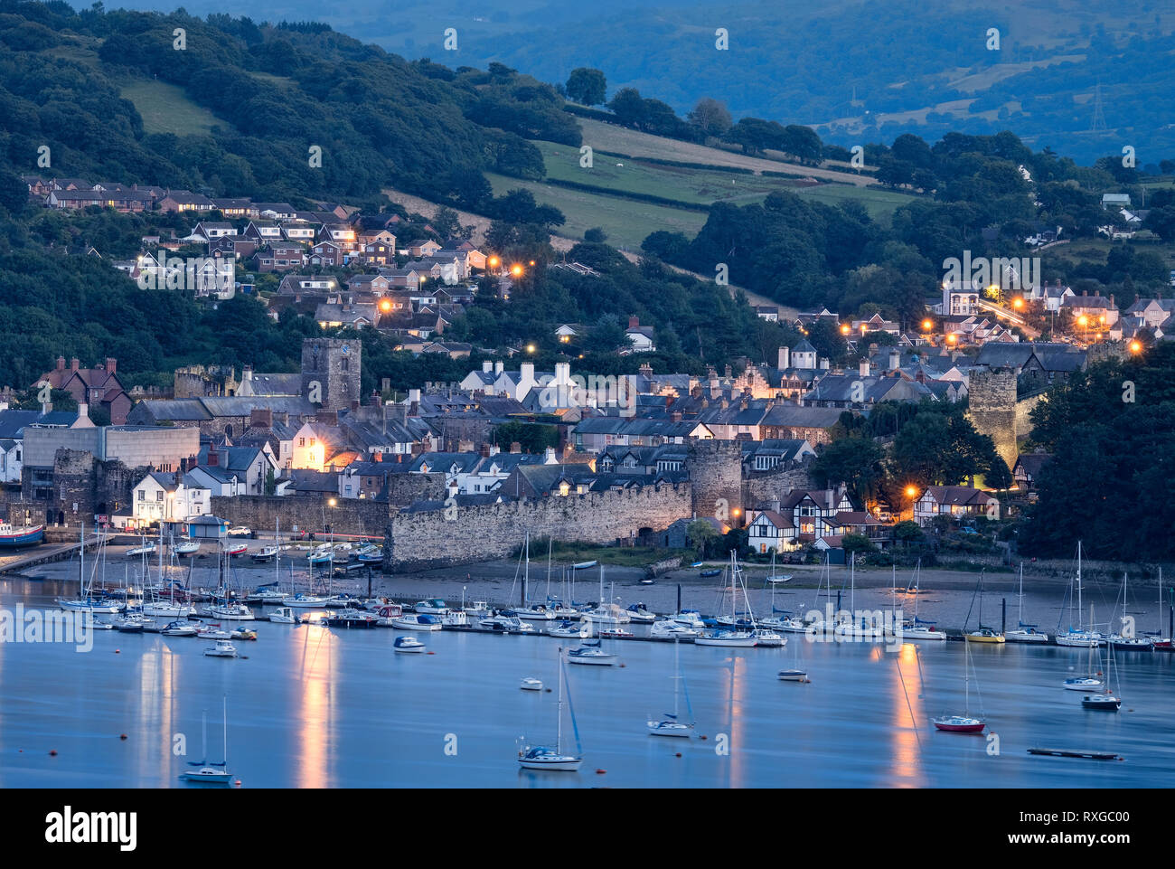 Conwy harbour view hi-res stock photography and images - Alamy