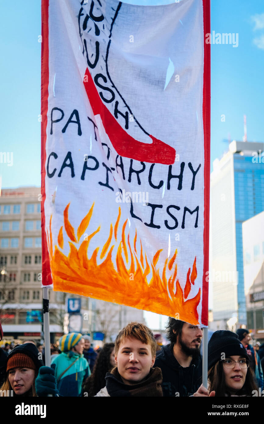 A Woman Seen Holding A Banner During The Protest Thousands Of People