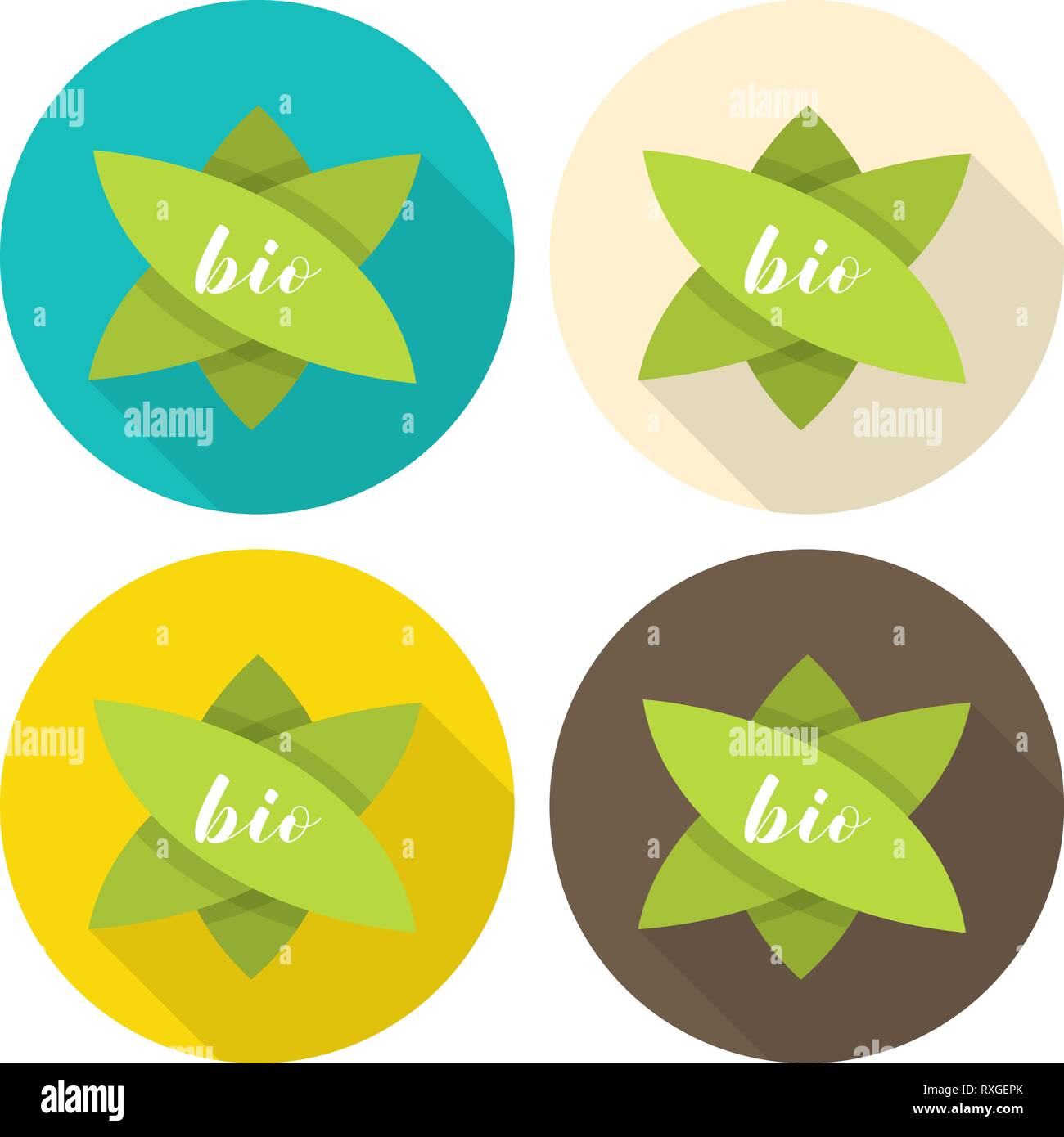 Set of Labels for Bio Products Stock Vector Image & Art - Alamy