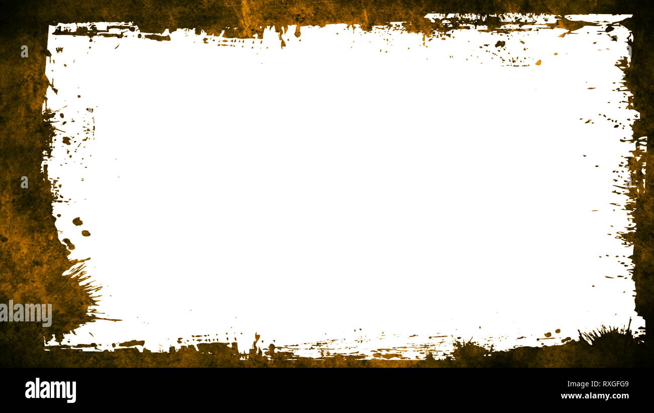 Grunge Textures And Frame.Orange frame with white background Stock ...