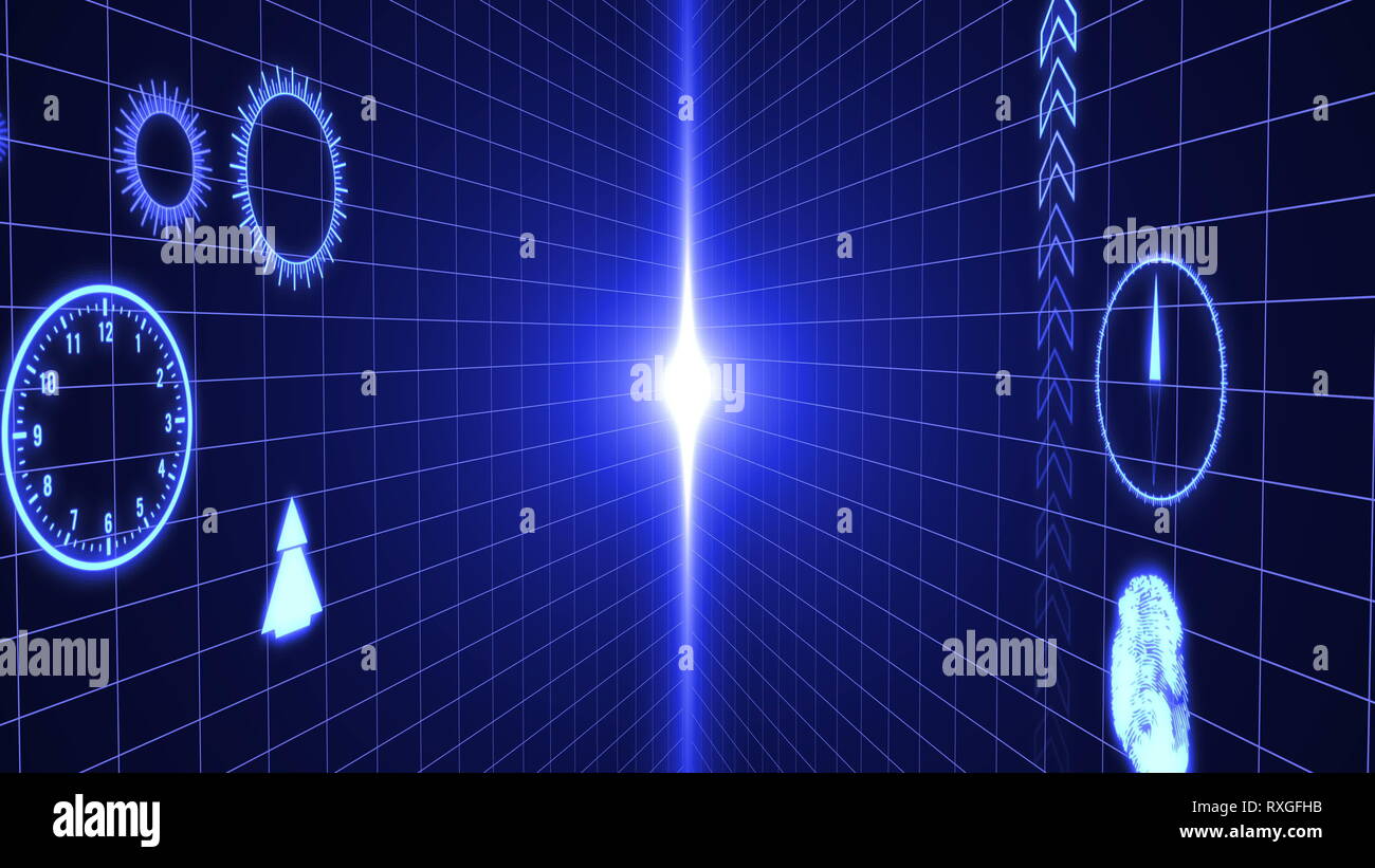 Abstract background with hud interface. Digital background Stock Photo ...