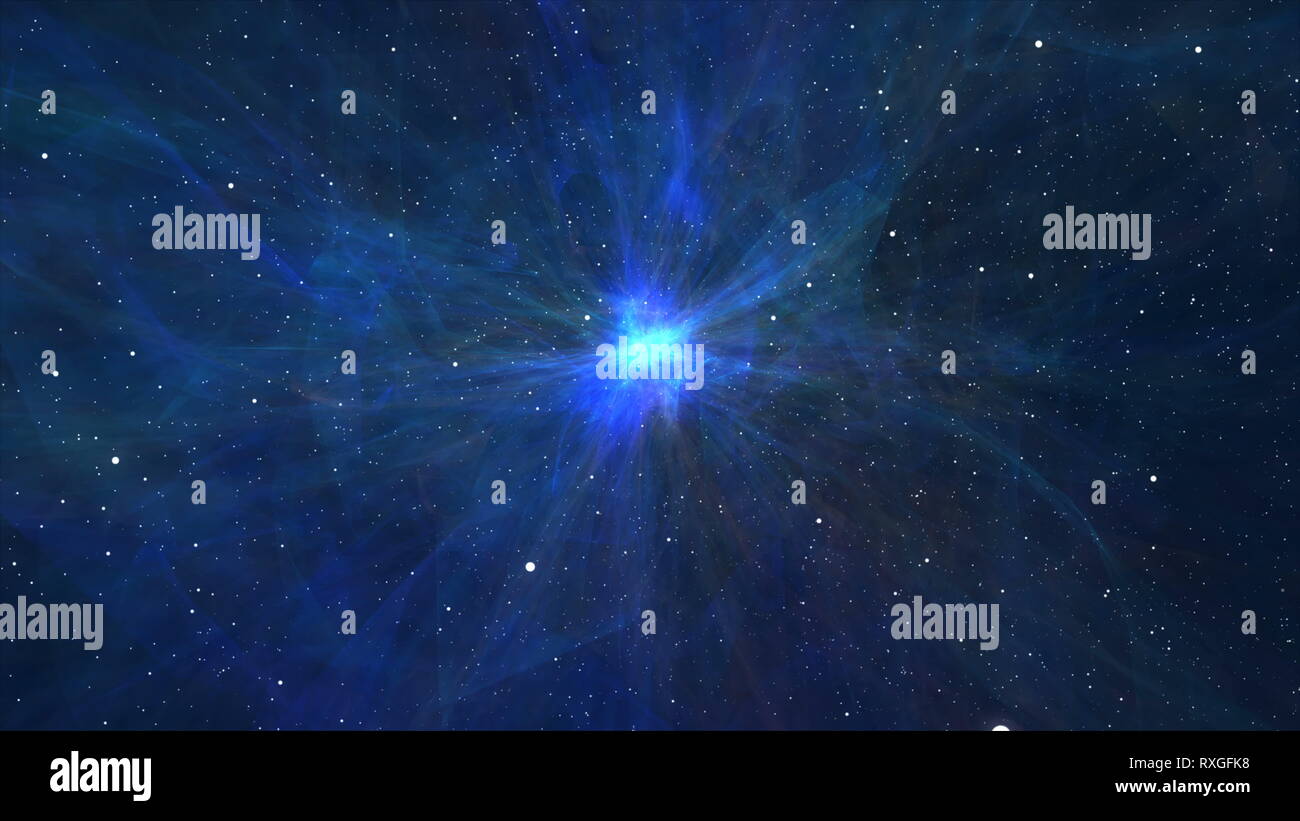 Approximation to the fantastic and colorful nebula. Realistic Galaxy ...