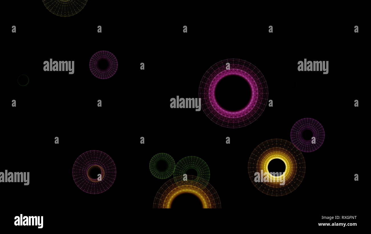 Triangles fireworks. CG Technology background. Colorful element Stock ...