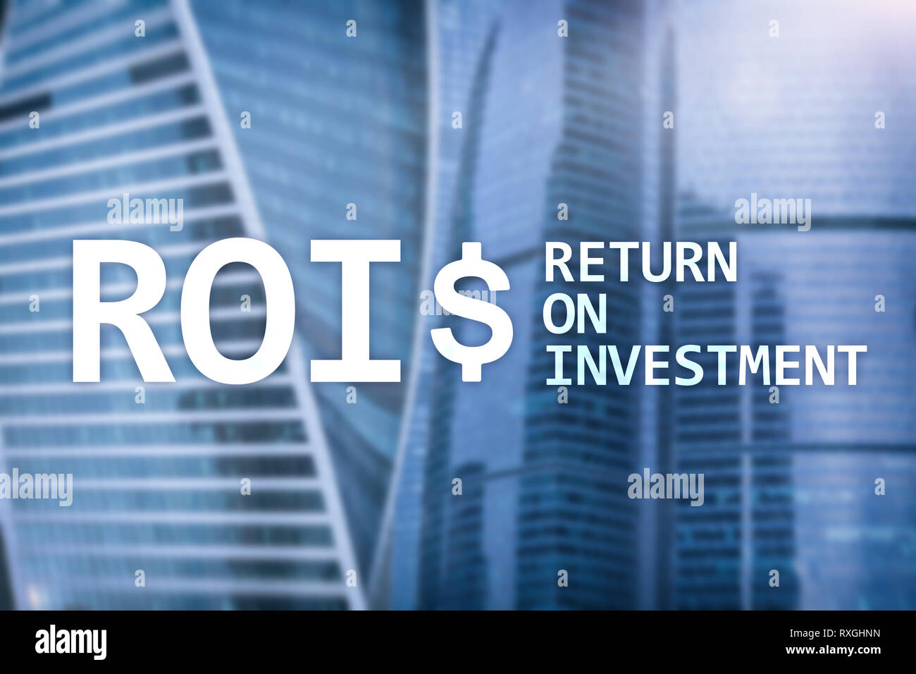 ROI - Return on investment, Financial market and stock trading concept ...