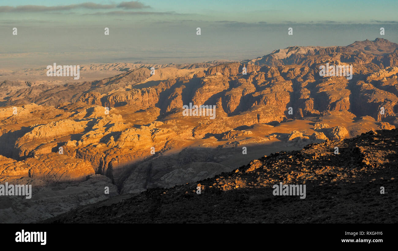 Ash Sharah Mountains. Jordan. A typical Jordanian landscape Stock Photo ...