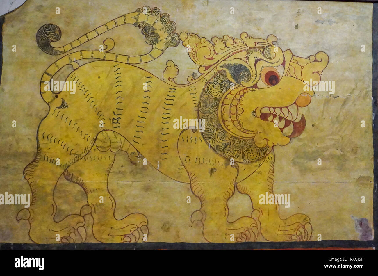 National Museum - Colombo, Sri Lanka. Replica of an ancient fresco from ...