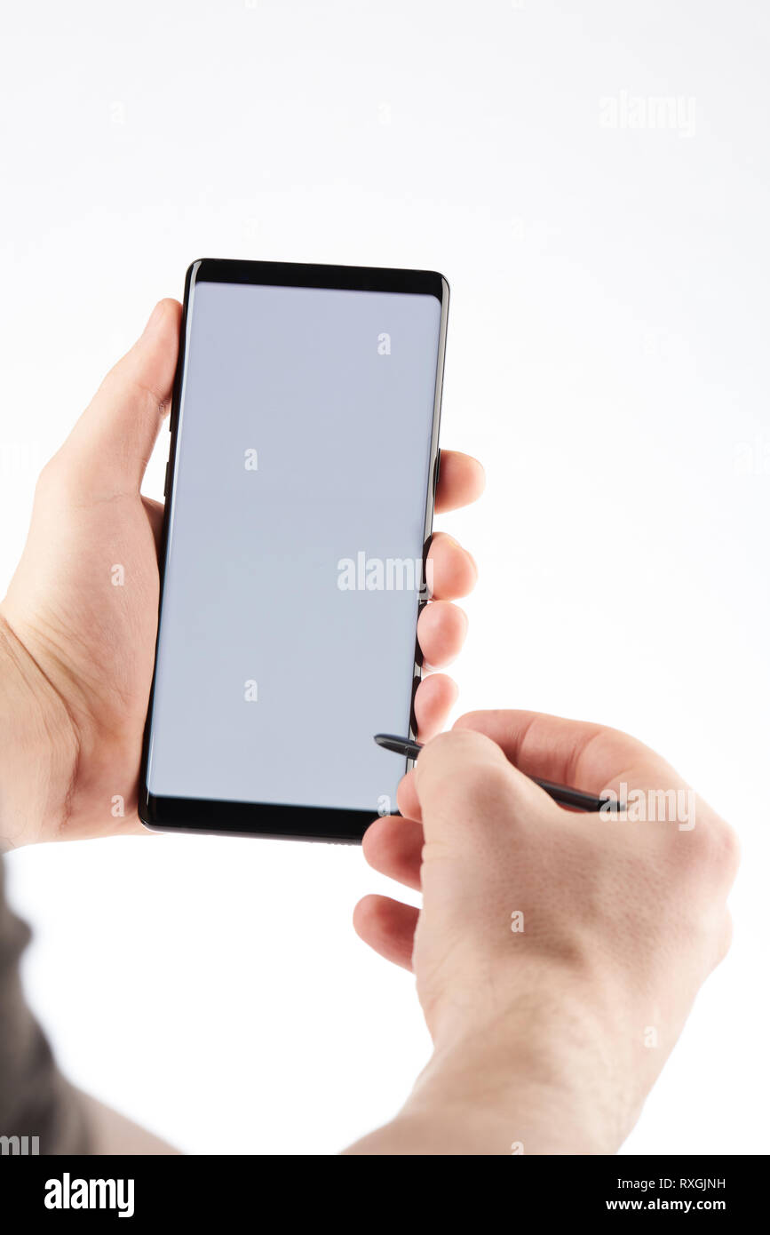 Touch writing hi-res stock photography and images - Alamy