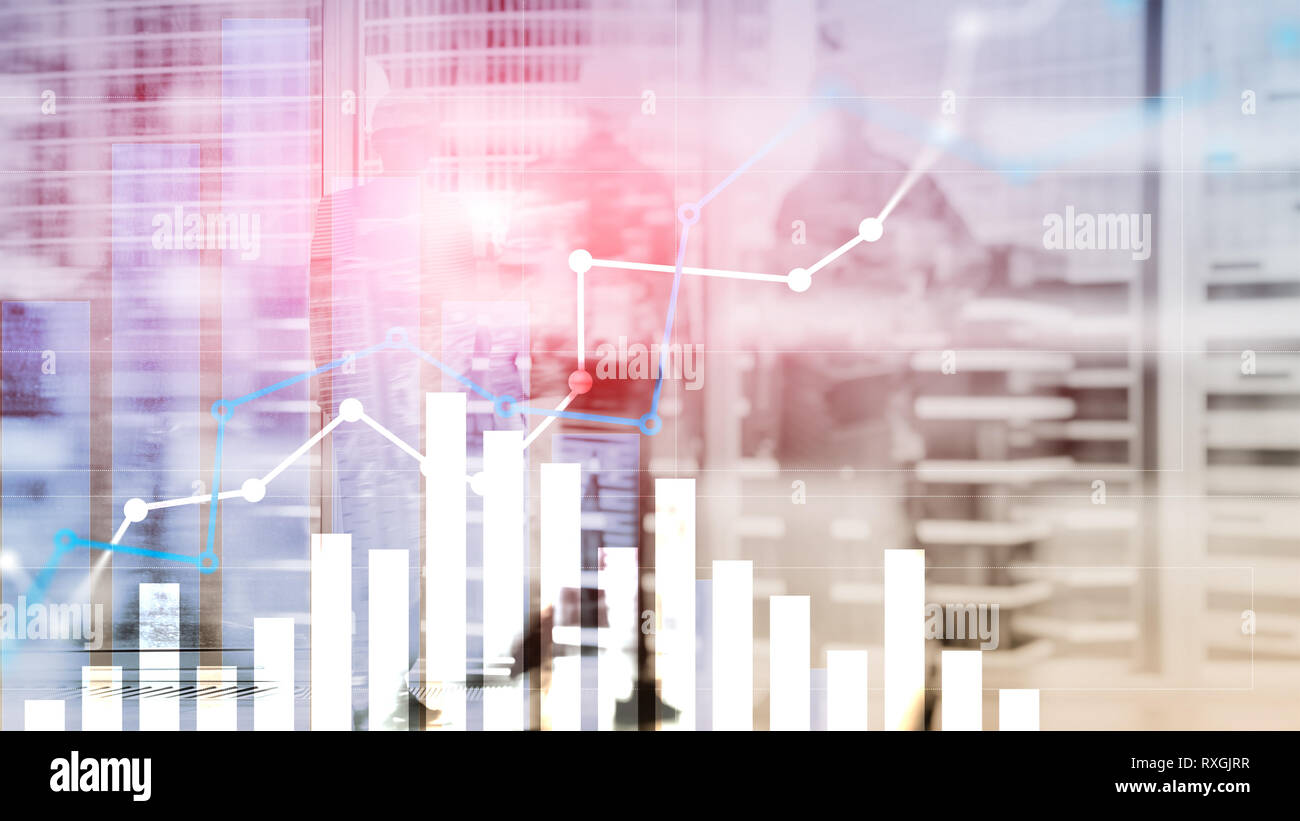 Financial growth graph. Sales increase, marketing strategy concept ...