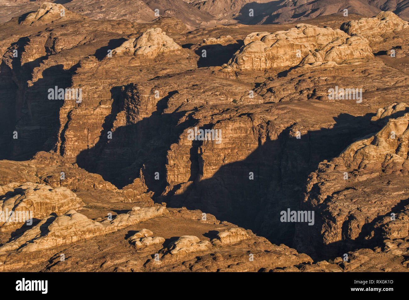 Ash Sharah Mountains. Jordan. A typical Jordanian landscape Stock Photo ...