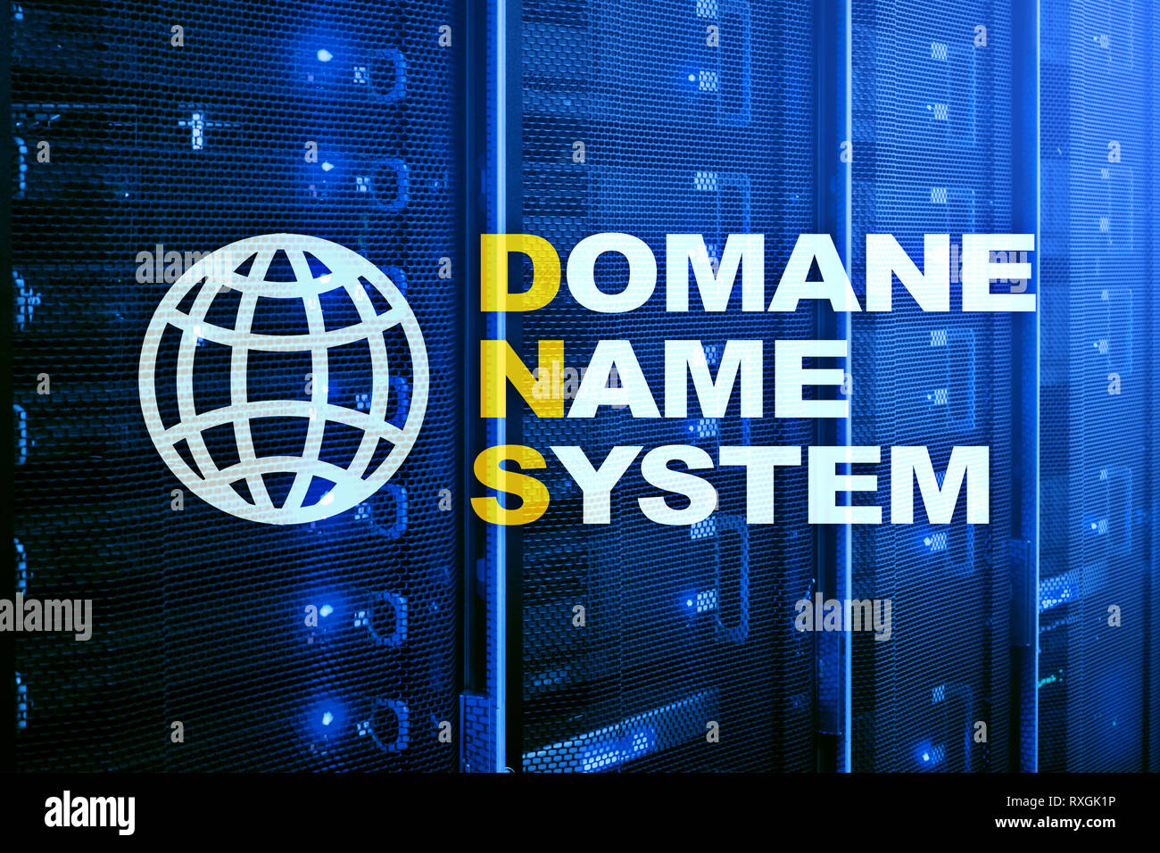 Dns - domain name system, server and protocol. Internet and digital ...