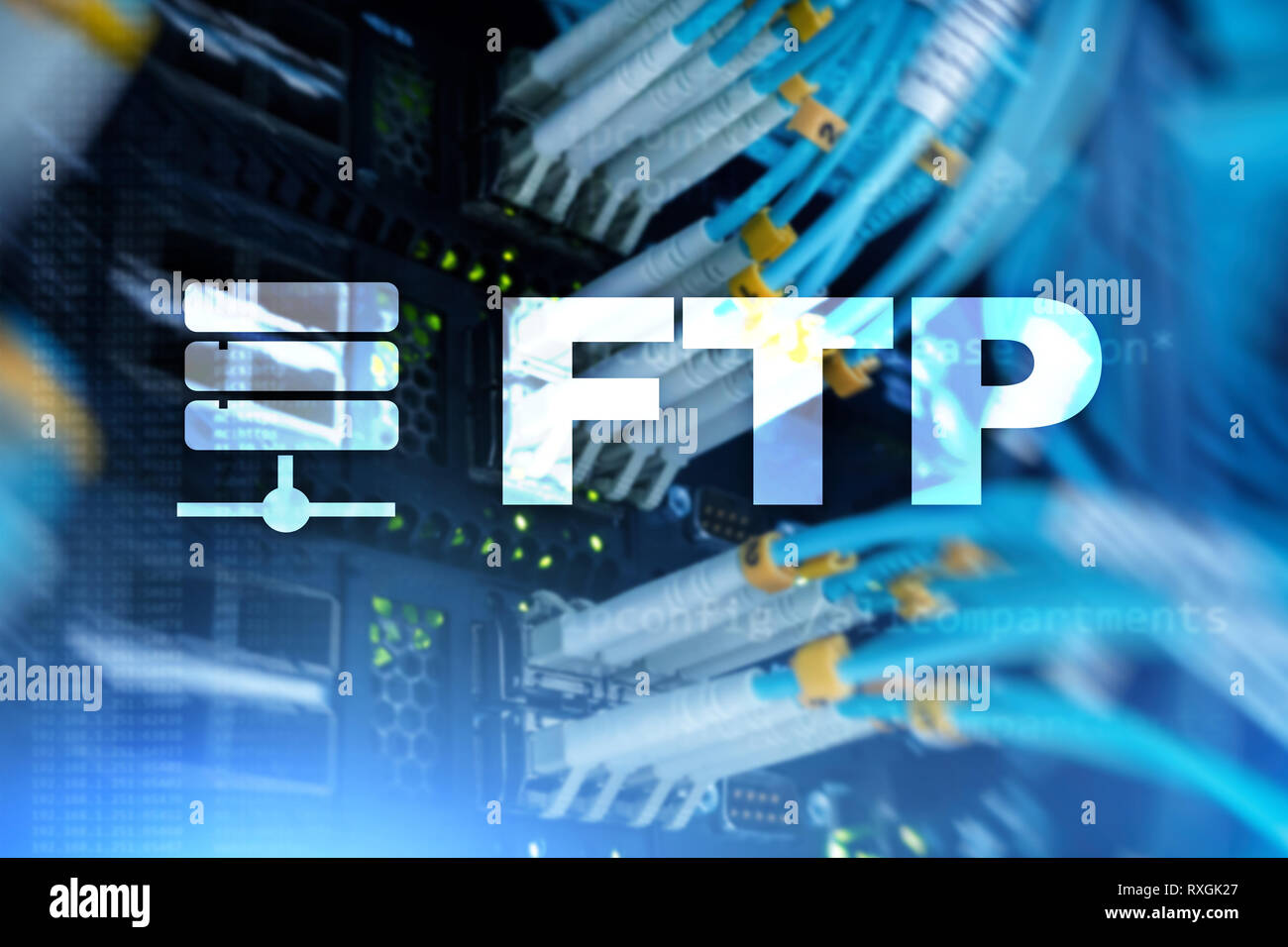 FTP - File transfer protocol. Internet and communication technology ...