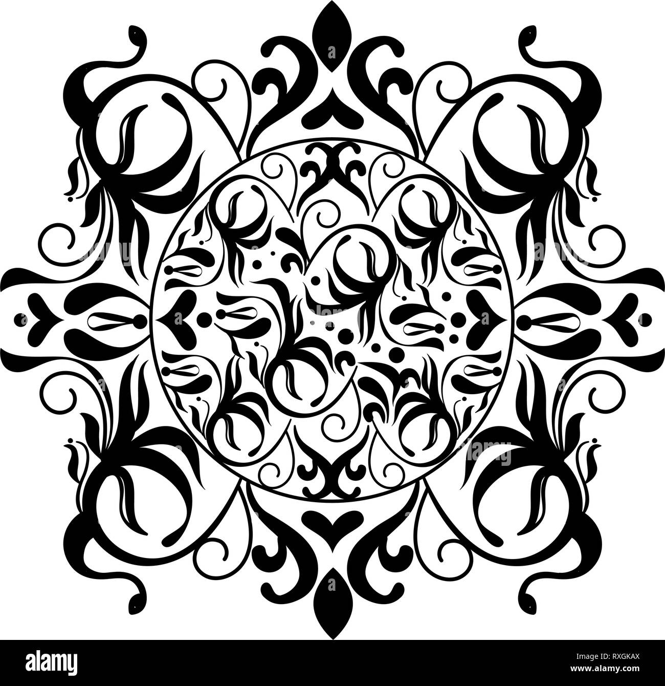 frame monochrome victorian style Stock Vector Image & Art - Alamy