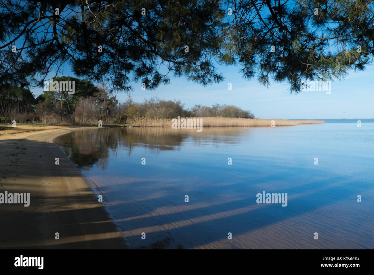 Beach at Sanguinet, France Stock Photo - Alamy