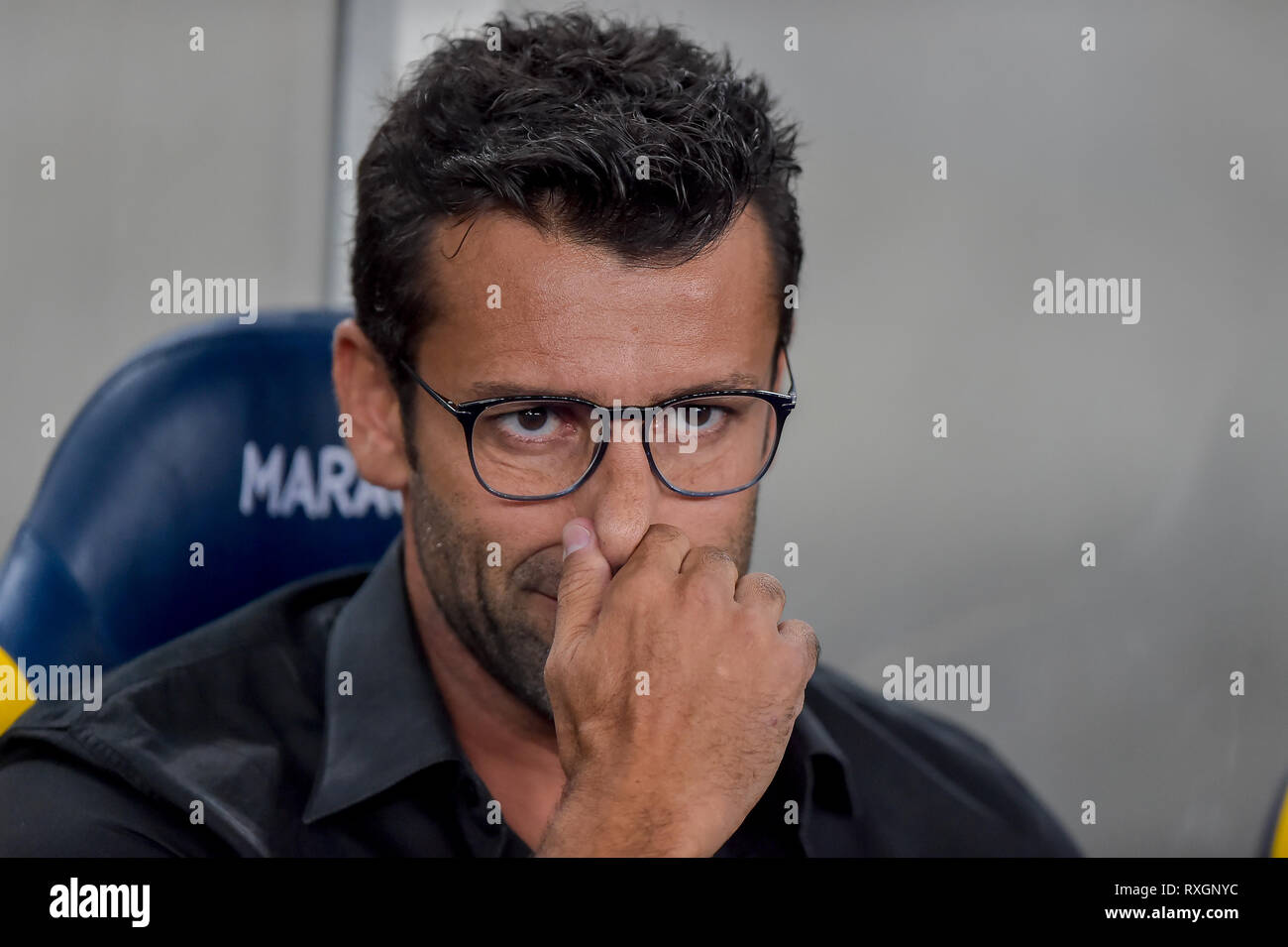 Rio de Janeiro, Brazil. 9th March 2019. Alberto Valentim Vasco coach ...