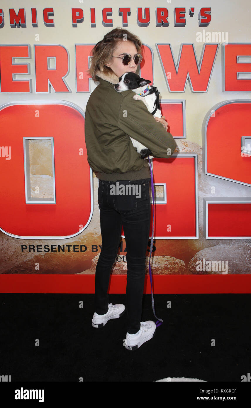 Los Angeles, Ca, USA. 9th Mar, 2019. Cara Delevingne, at the premiere ...