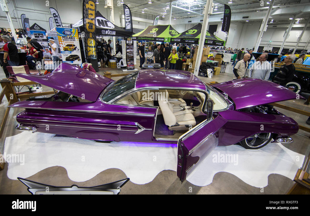 Toronto, Canada. 9th Mar, 2019. People visit the 2019 Toronto Motorama ...