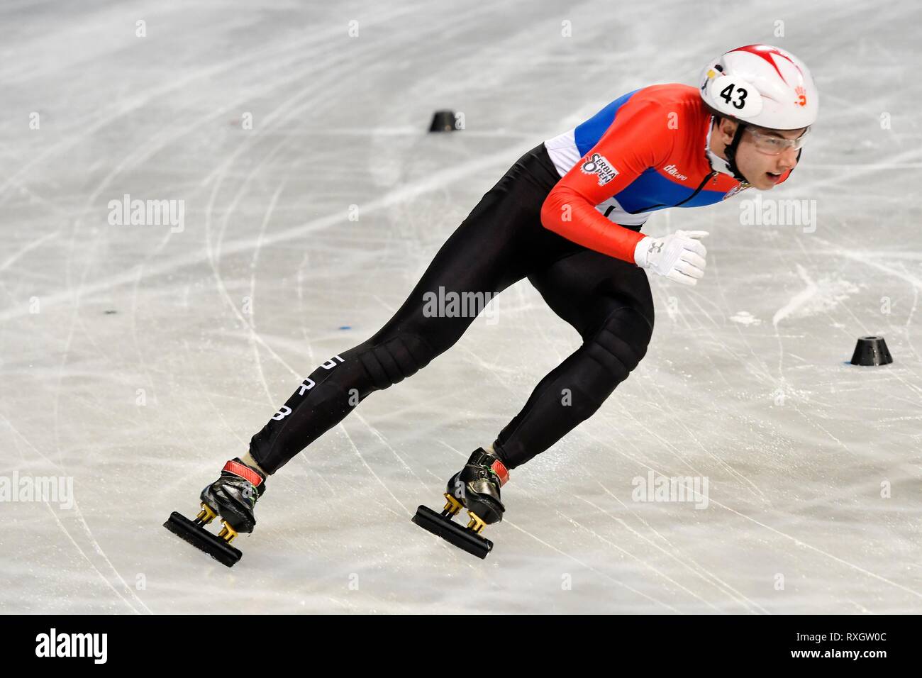 ISU Short Track World Championships on March 8 2019 at the Arena Armeec ...