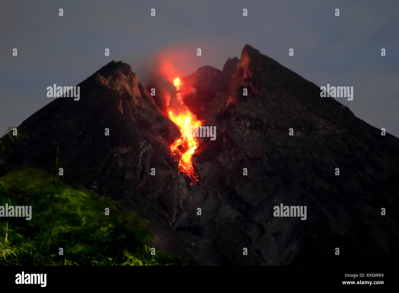 Crater of mount merapi hi-res stock photography and images - Alamy