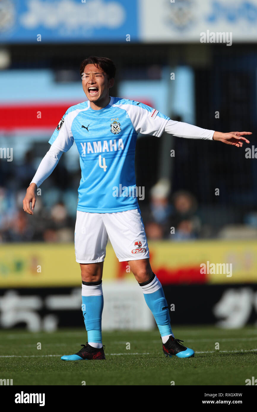 Yamaha Stadium, Shizuoka, Japan. 9th Mar, 2019. Ryo Shinzato (Jubilo ...