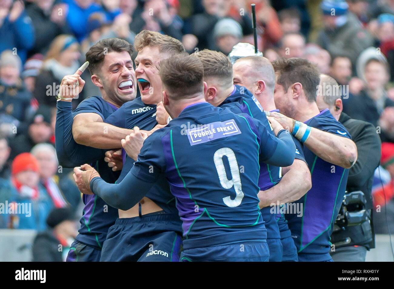 Guinness rugby murrayfield hi-res stock photography and images - Alamy