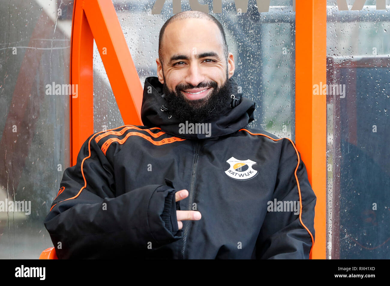 Katwjik, Netherlands. 9th March 2019. Sportpark De Krom , Dutch football , Tweede divisie ...