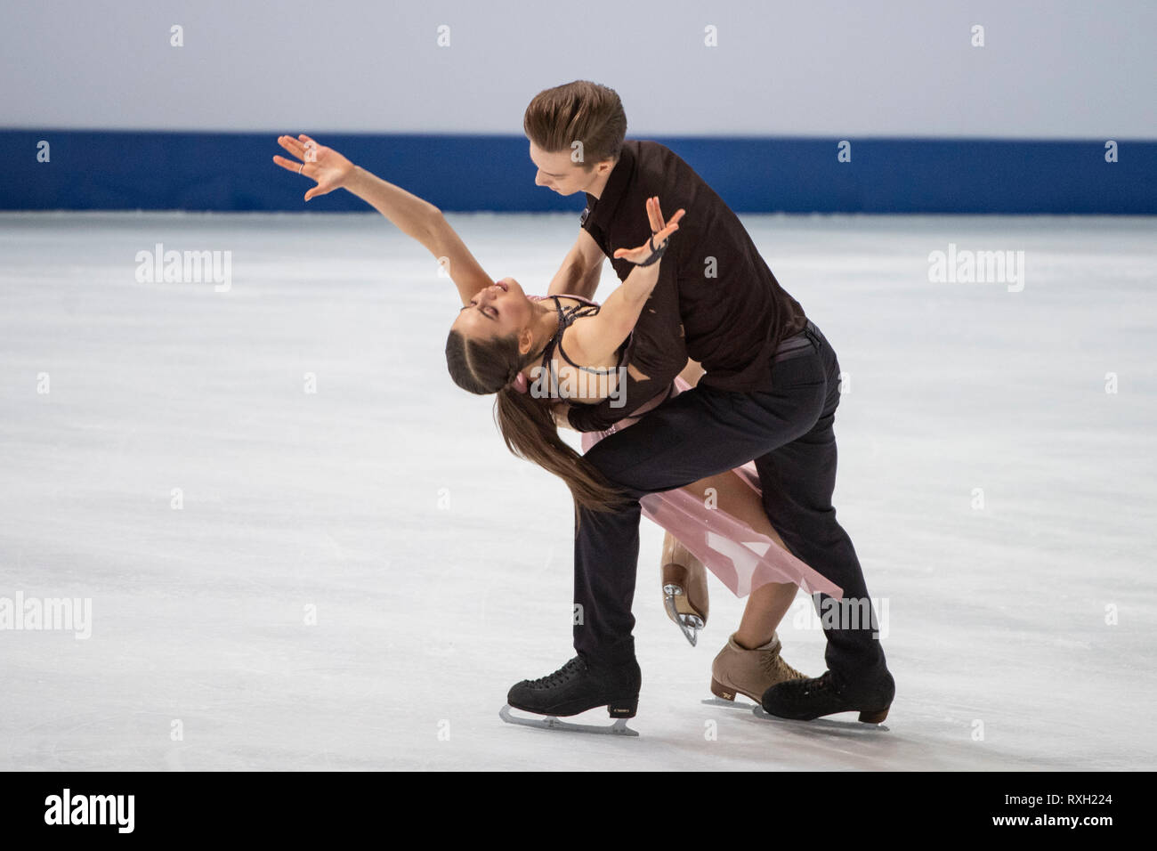 Zagreb, Croatia. 9th March 2019. Sofia Shevchenko/Igor Eremenko of ...