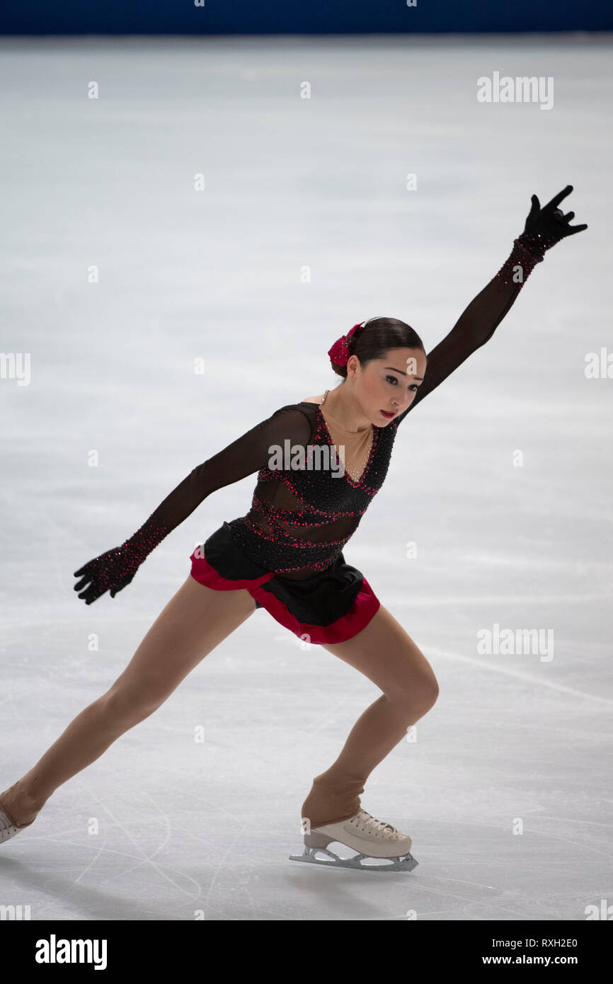 Zagreb, Croatia. 9th March 2019. Hanna Harrell of United States of ...