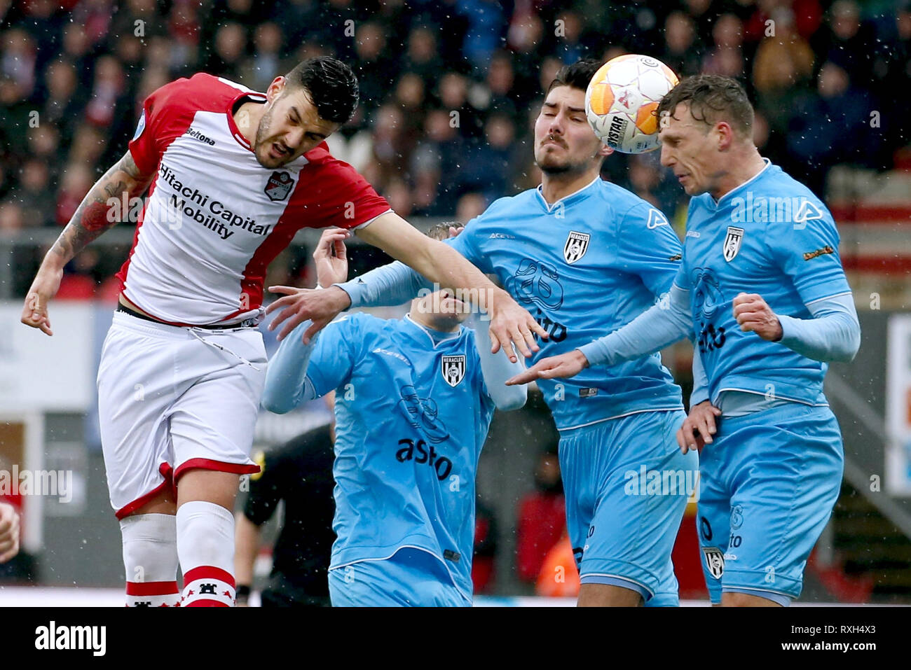 EMMEN, 10-03-2019 , Stadium Oude Meerdijk , season 2018 / 2019 , Dutch Eredivisie . Emmen ...