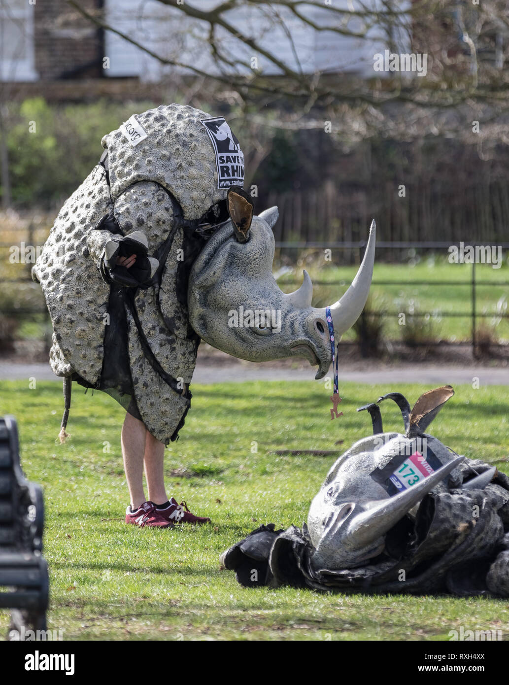 Rhino runner hi-res stock photography and images - Alamy