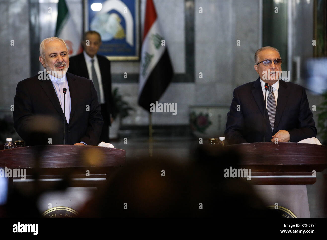 Baghdad, Iraq. 10th Mar, 2019. Iranian Foreign Minister Mohammad Javad ...
