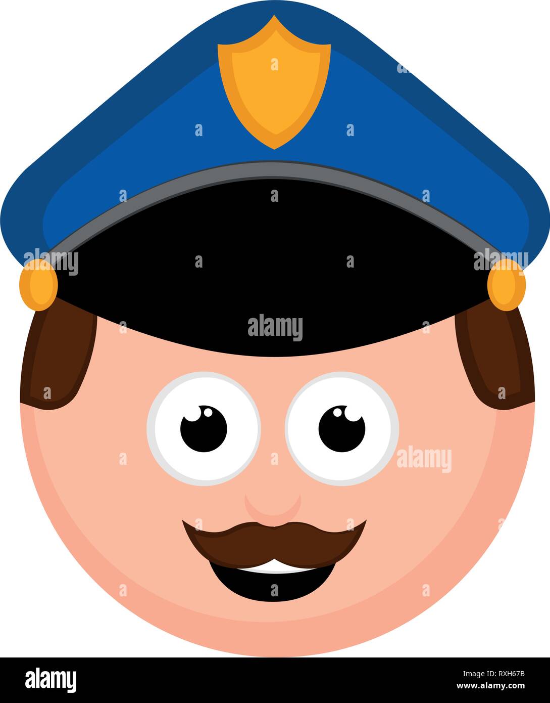 Isolated policeman avatar cartoon Stock Vector Image & Art - Alamy