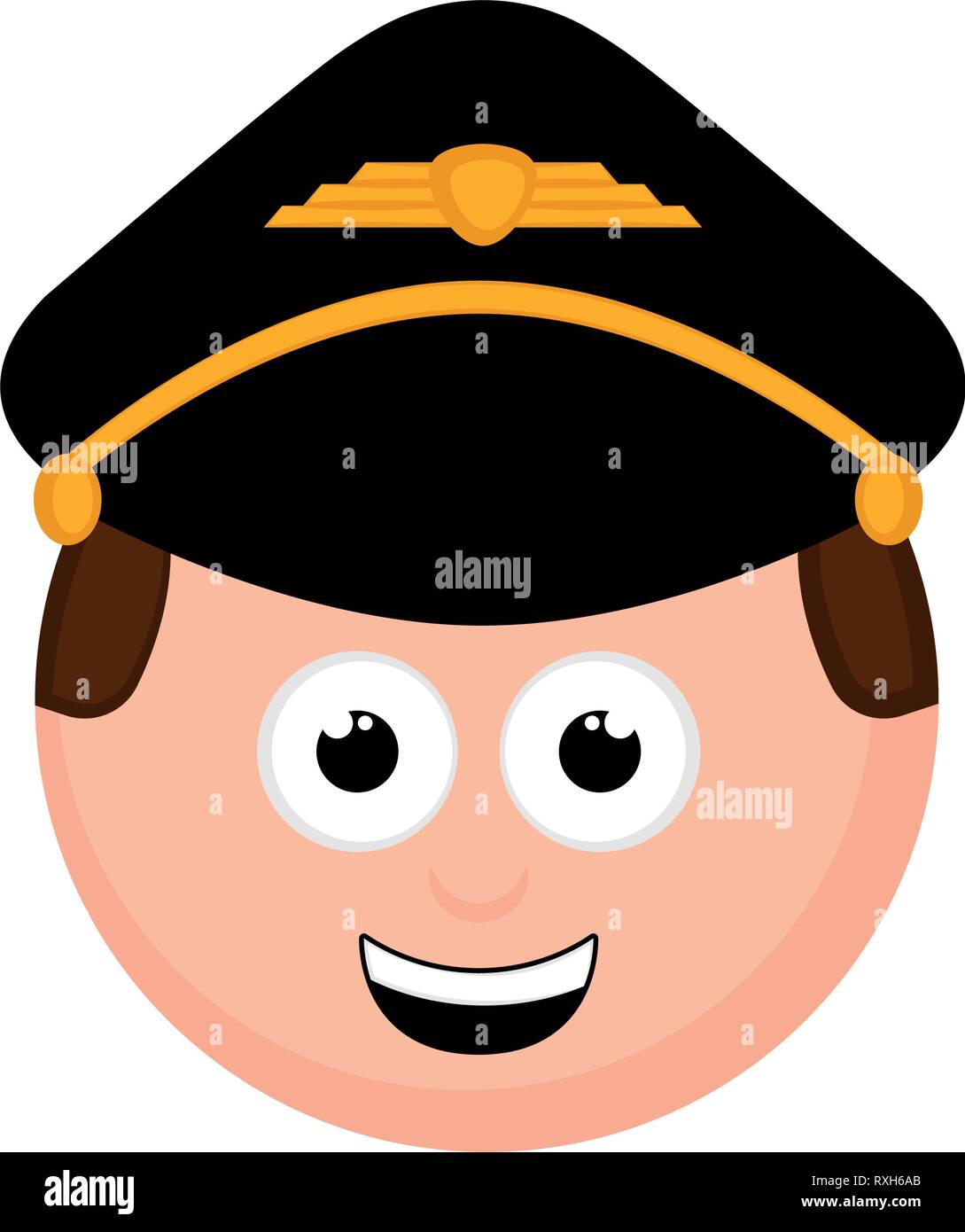 Isolated pilot avatar cartoon Stock Vector Image & Art - Alamy