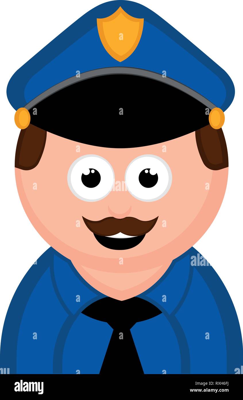 Isolated policeman avatar cartoon Stock Vector Image & Art - Alamy