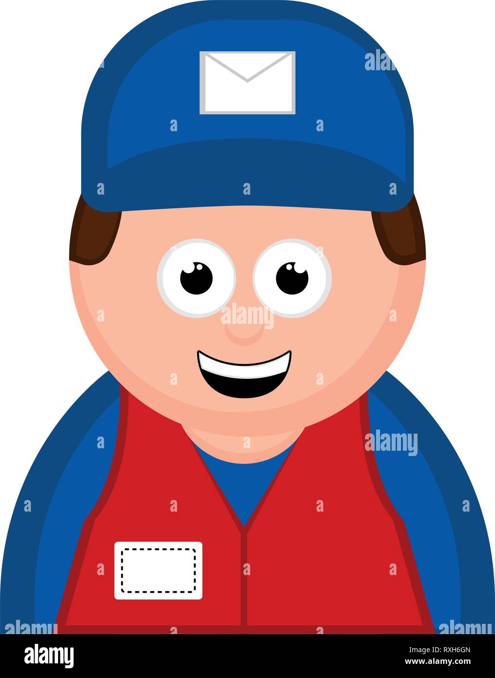 Isolated postman avatar cartoon Stock Vector Image & Art - Alamy
