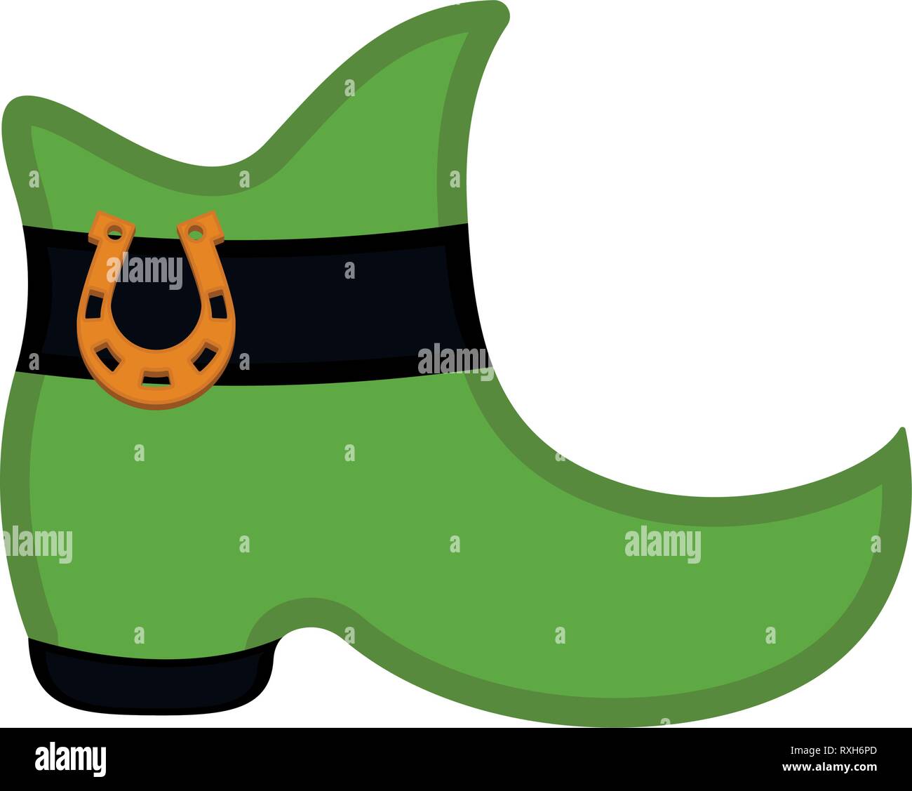 Festive boot illustration Stock Vector Images - Alamy