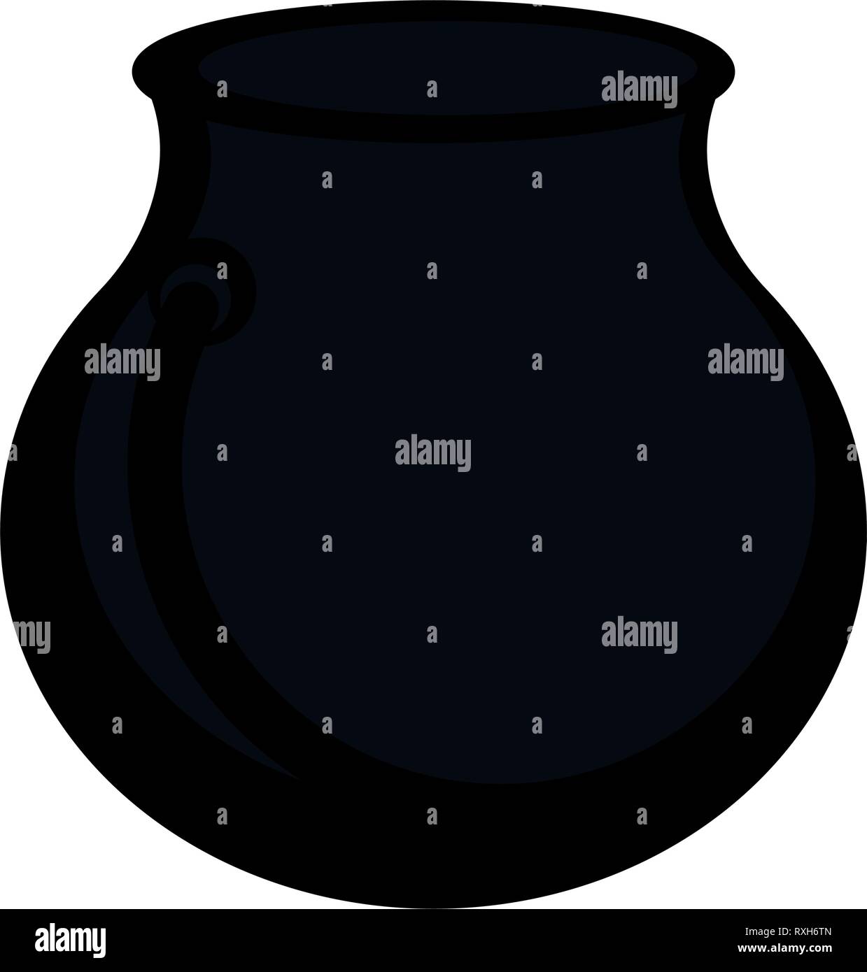 Isolated empty black pot icon Stock Vector Image & Art - Alamy