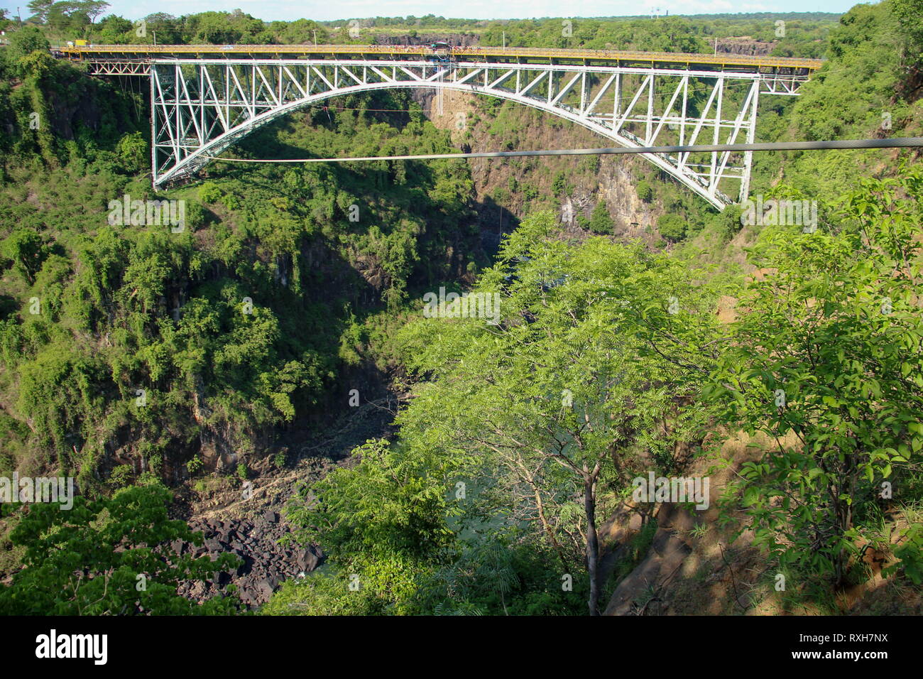 Victoria Falls bridge, Zimbabwe Stock Photo - Alamy