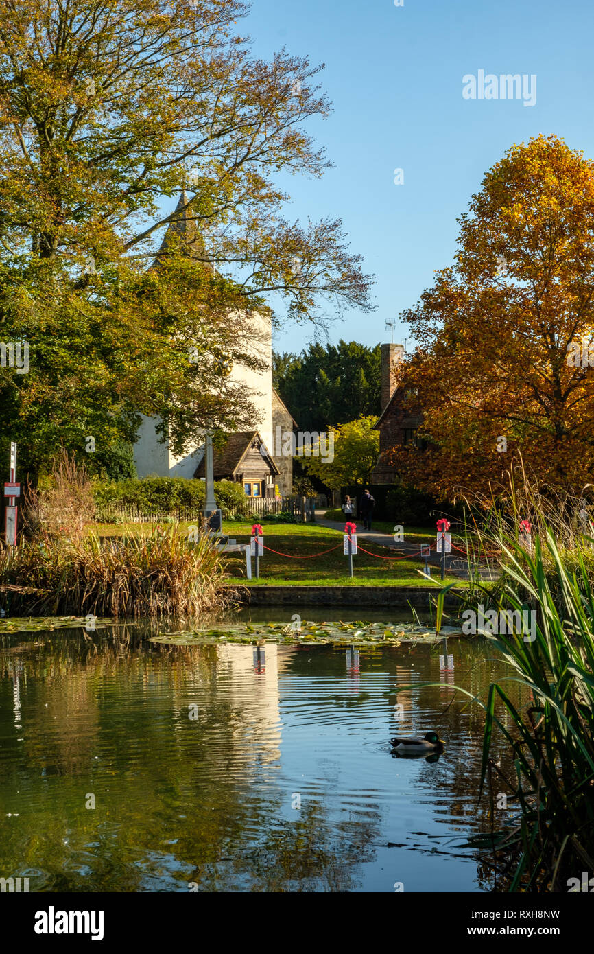The Church of St Bartholomew, The Green, Otford, Kent Stock Photo - Alamy