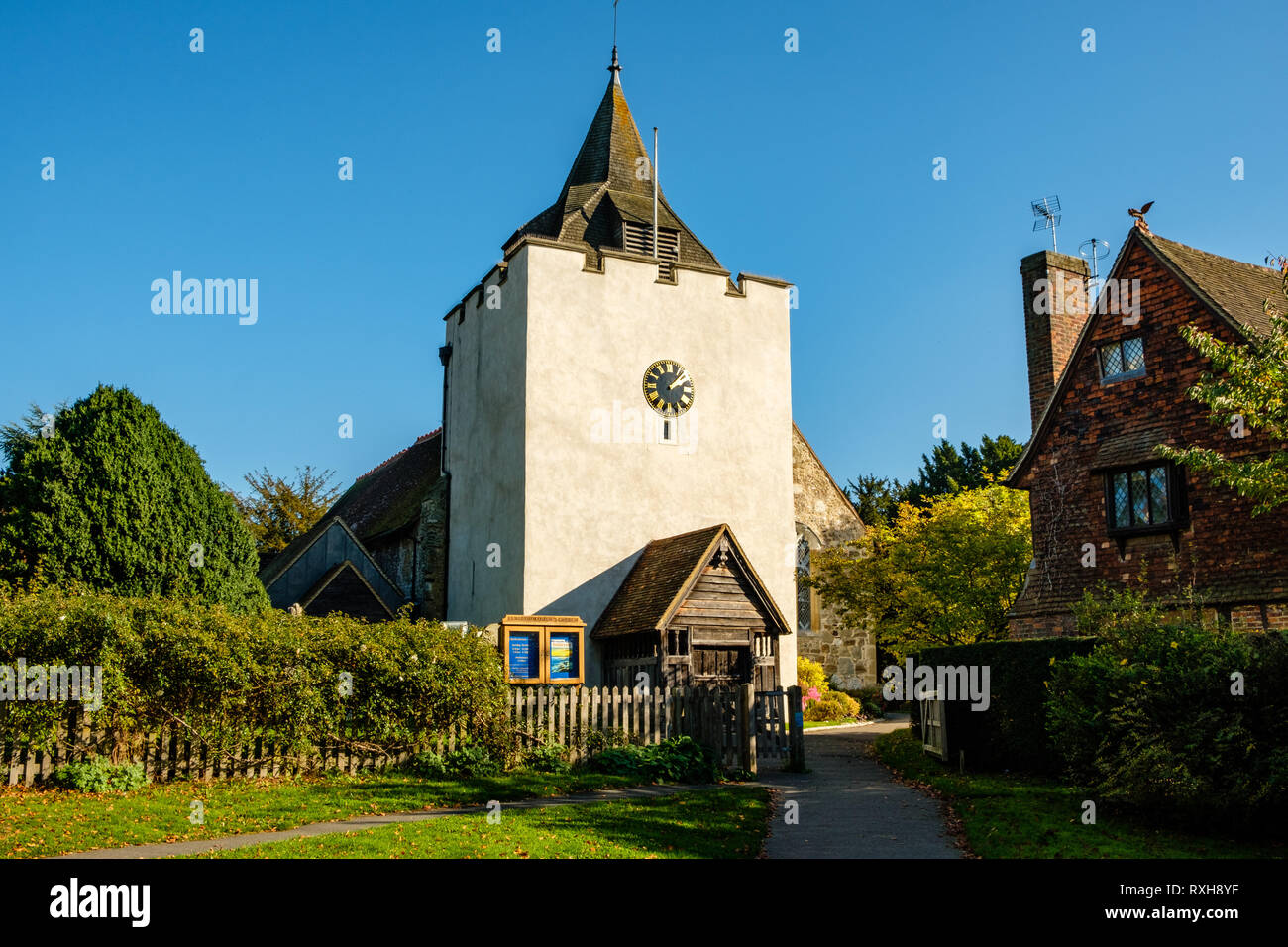 The Church of St Bartholomew, The Green, Otford, Kent Stock Photo - Alamy