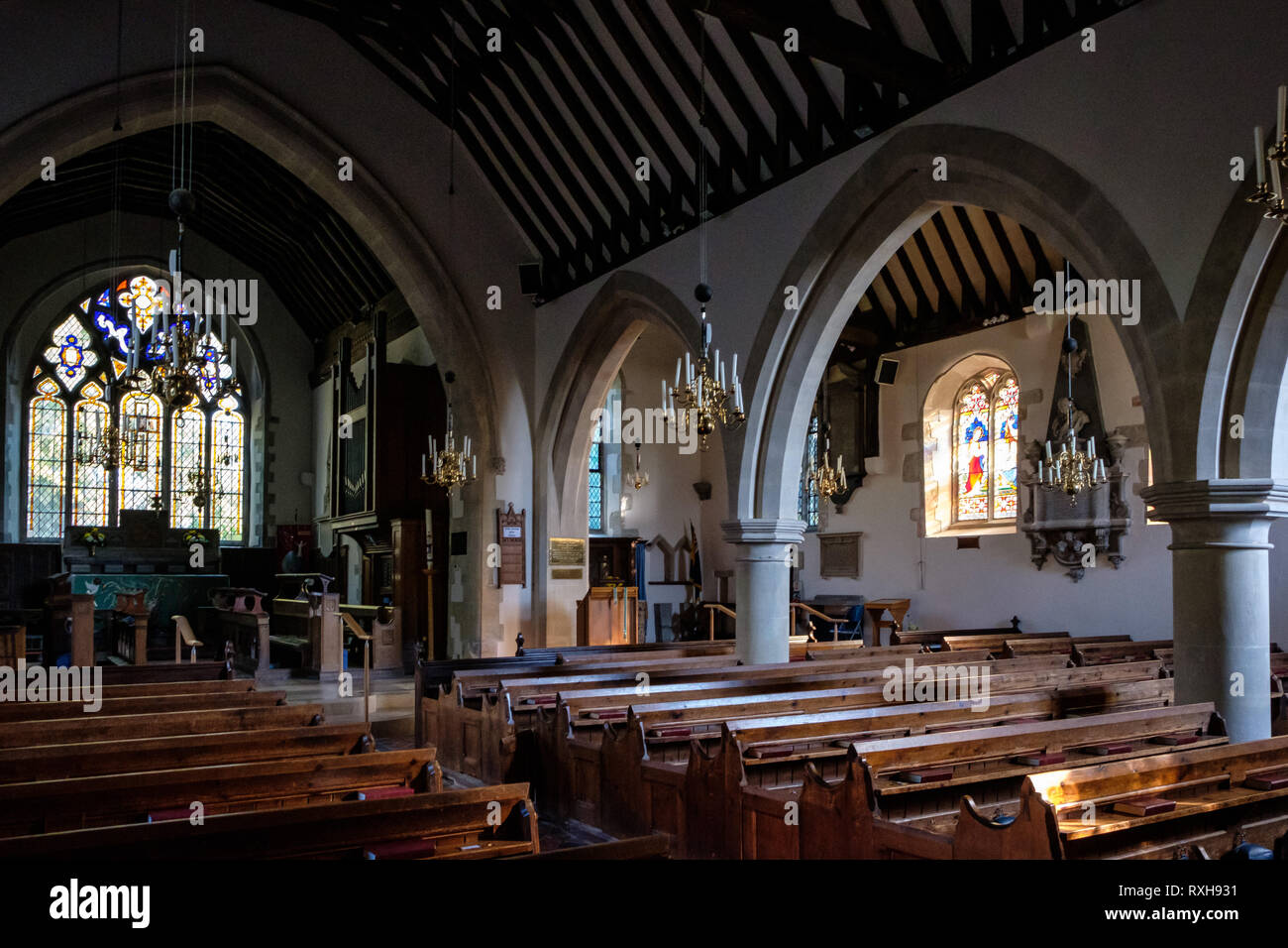 The Church of St Bartholomew, The Green, Otford, Kent Stock Photo - Alamy