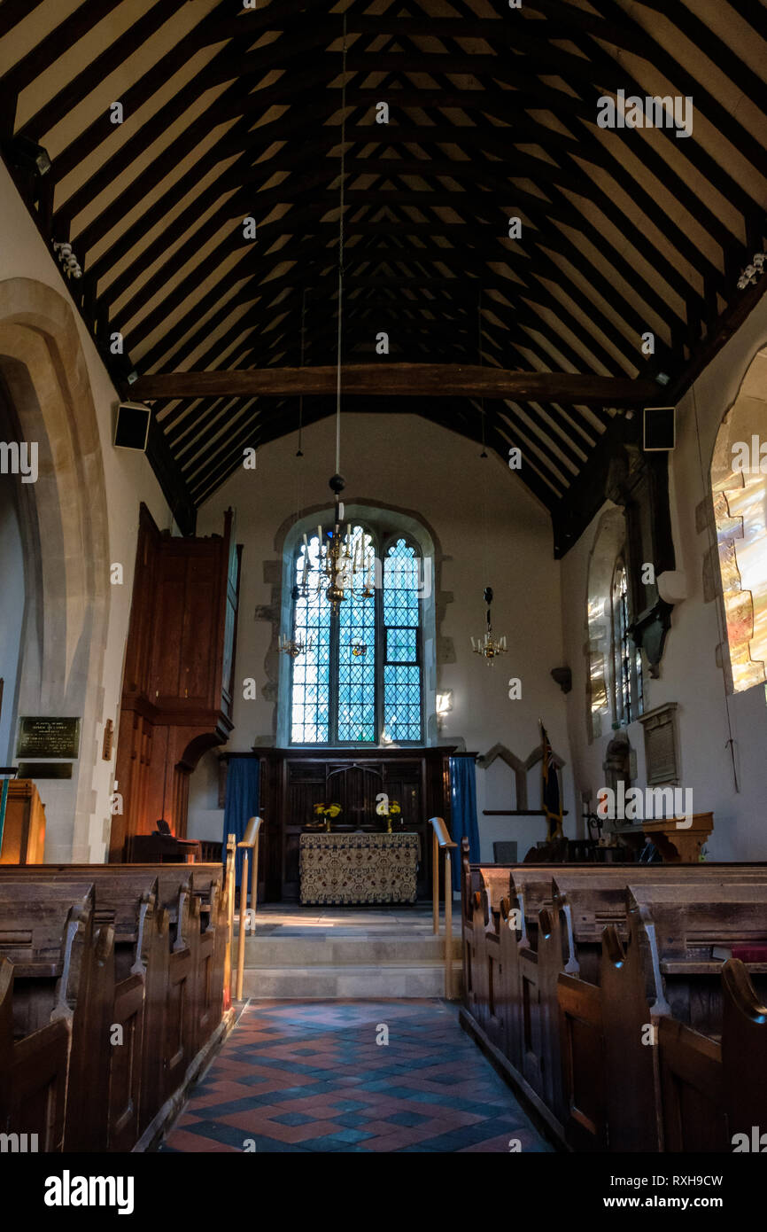 The Church of St Bartholomew, The Green, Otford, Kent Stock Photo - Alamy