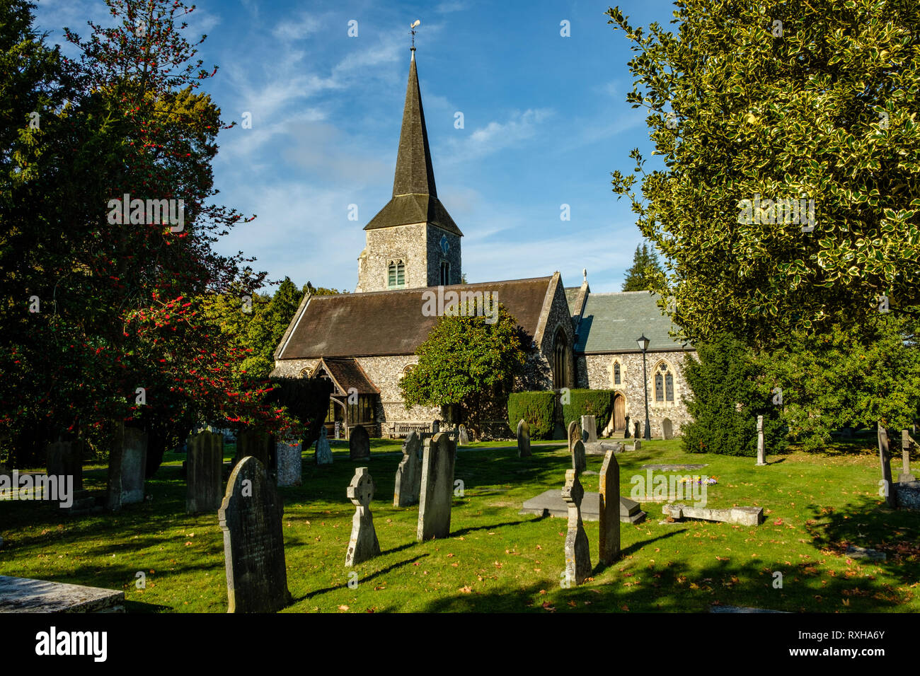 St Nicholas Church, Church Row, Chislehurst, Kent Stock Photo - Alamy
